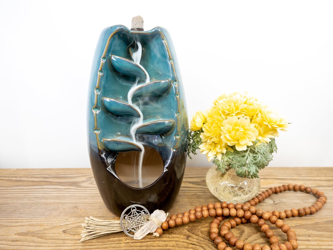 Ceramic Backflow Incense Burner Barrel Backflow Burner 5 - Etsy