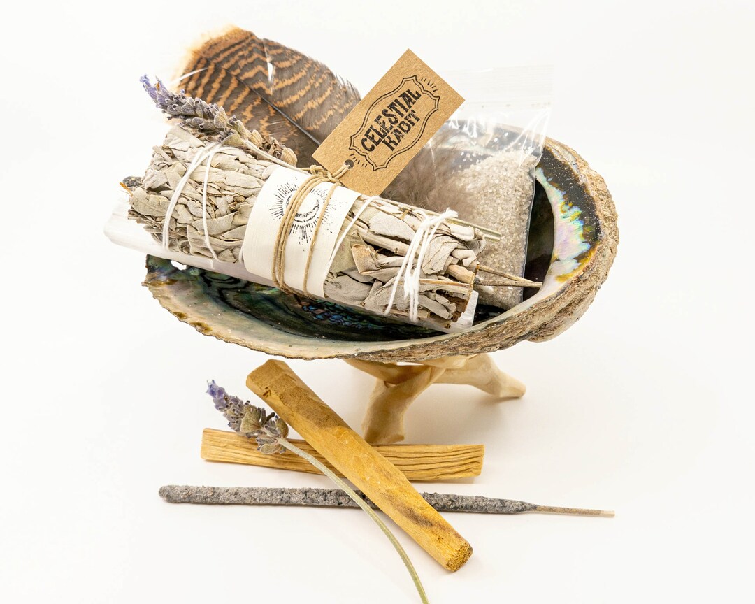 Sage Smudge Kit | 11 Pieces | California White Sage Smudge Stick ...
