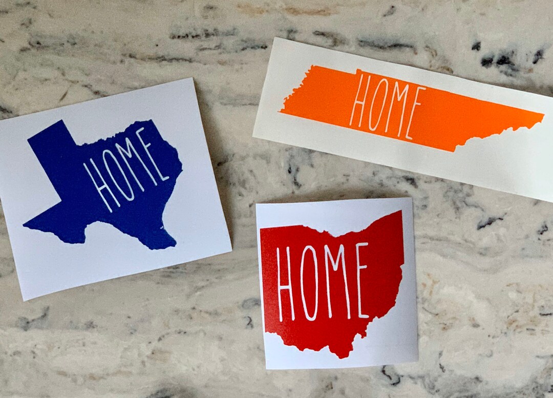 Home State Decal. State Car Decal. State Laptop Decal. State Phone ...