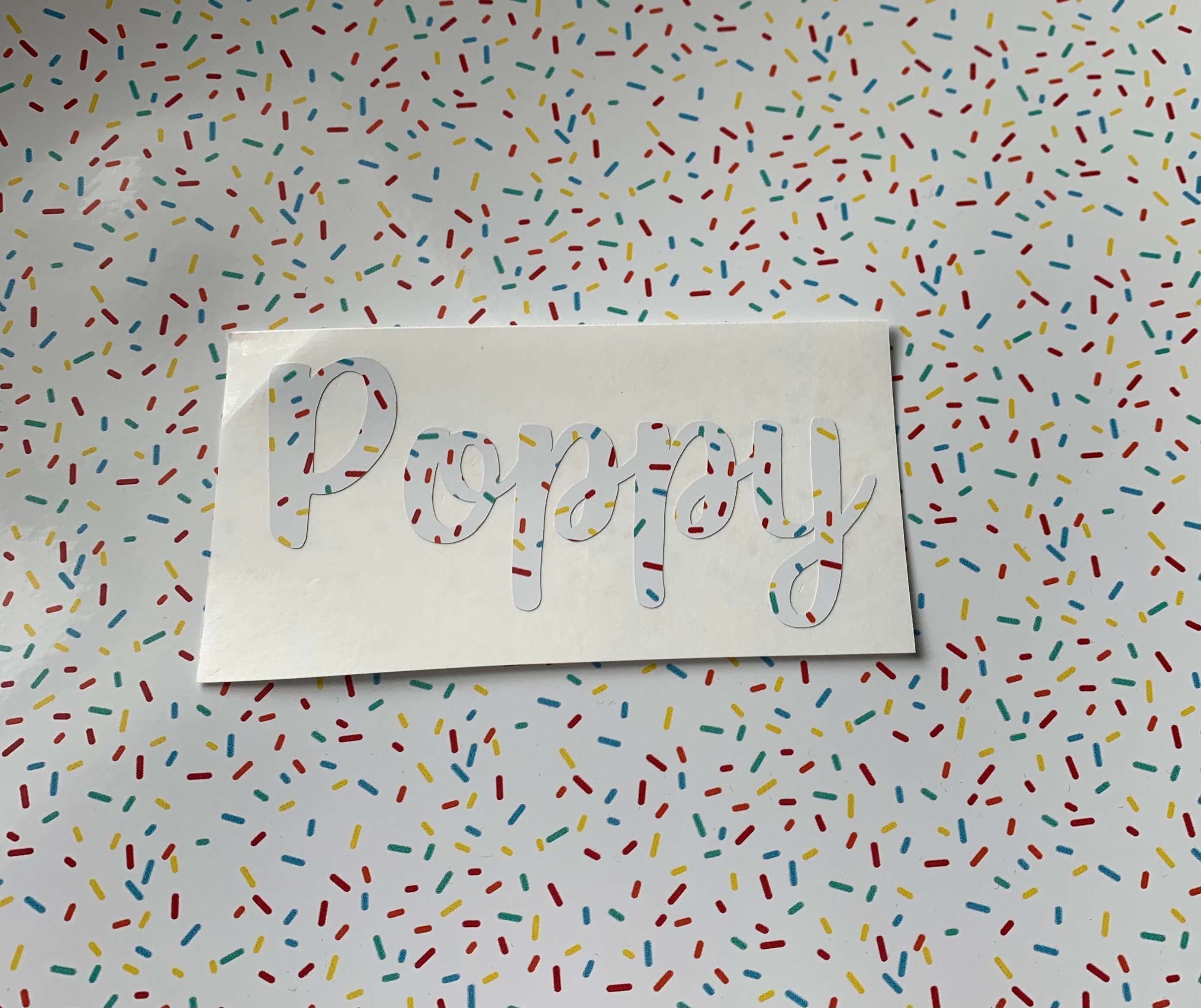 Sprinkles Name Decal Cute Kids Label Custom Name Decal - Etsy UK