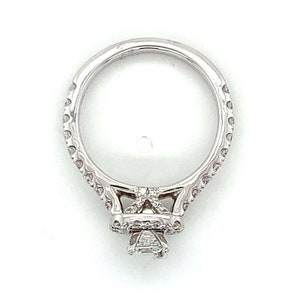 Neil Lane 14k White Gold Princess Cut Diamond Halo Round Diamond ...