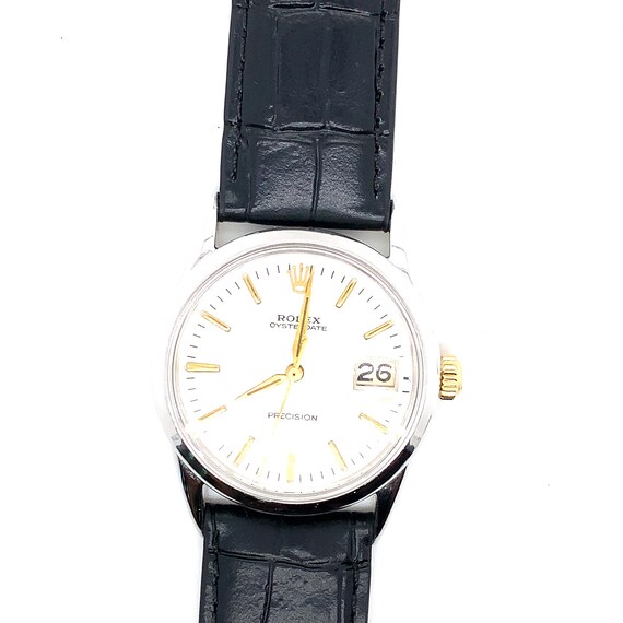 Men's 34mm Rolex Oysterdate Precision Two Tone on All… - Gem