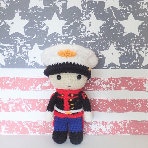 Crochet Doll Air Force Doll Crochet Pattern PDF English - Etsy