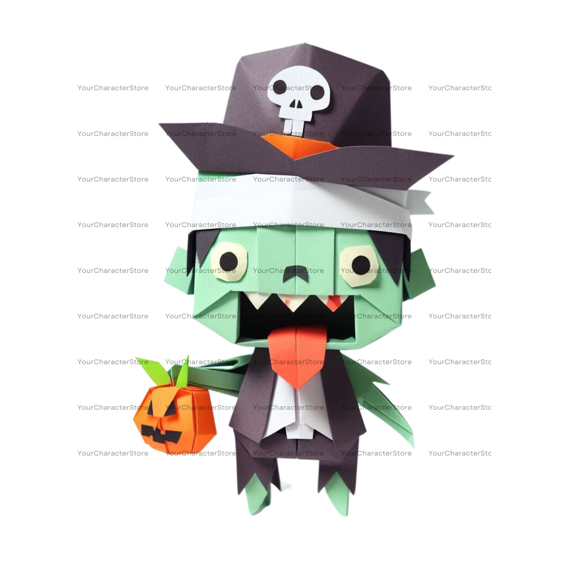 Halloween Origami Character PNG Jpg Halloween PNG Jpg - Etsy