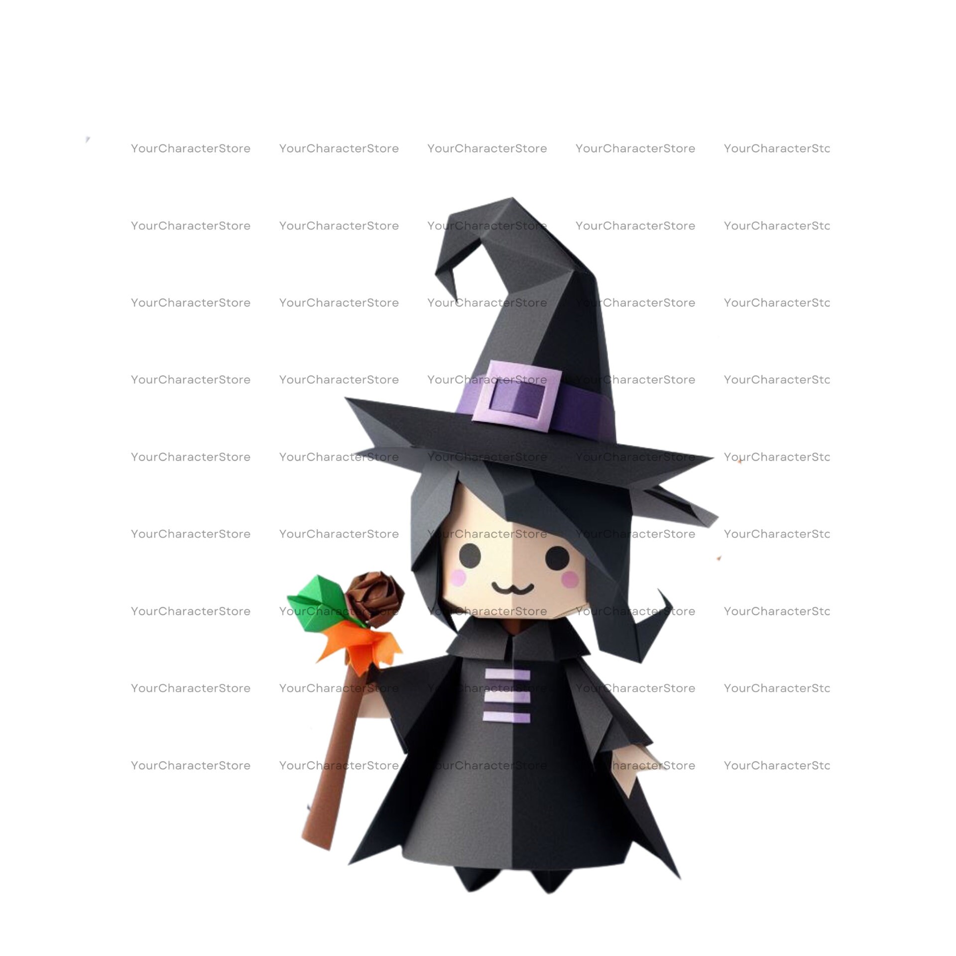 Halloween Origami Character PNG Jpg Halloween PNG Jpg Origami Clipart ...