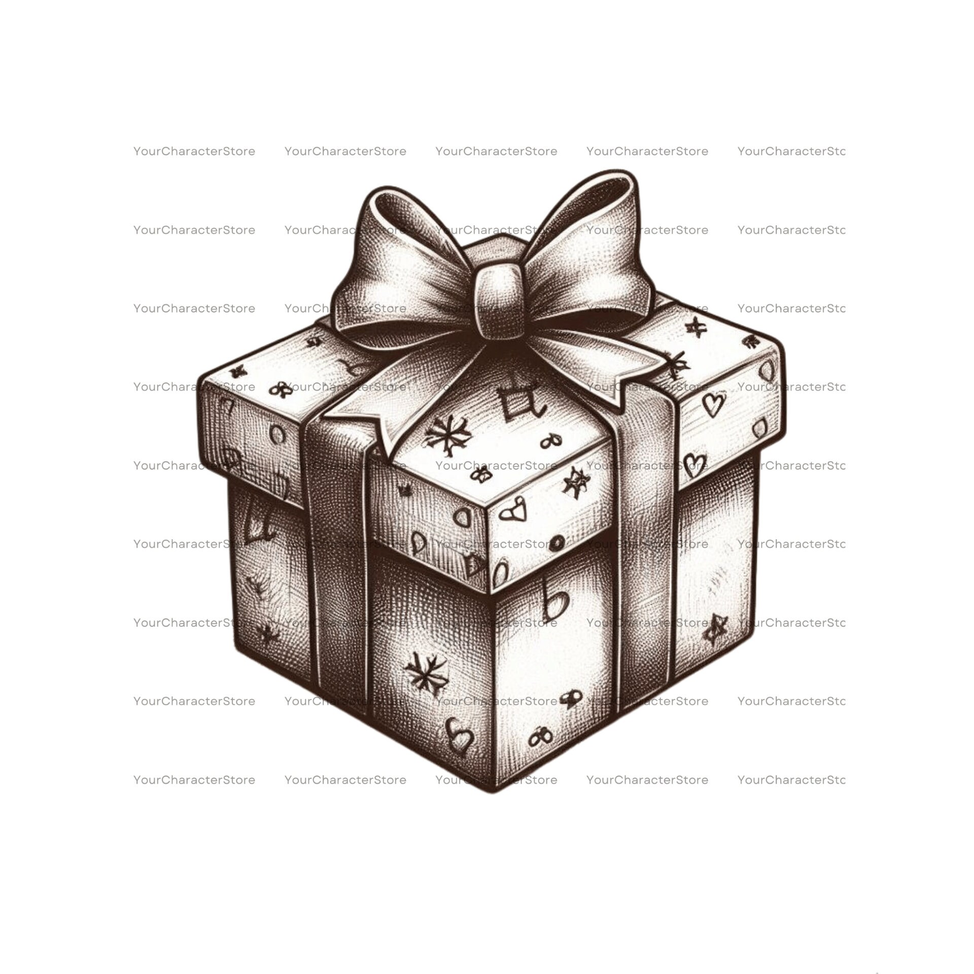 Christmas Pencil Sketch Characters PNG Jpg Xmas PNG Jpg Santa Sketch ...