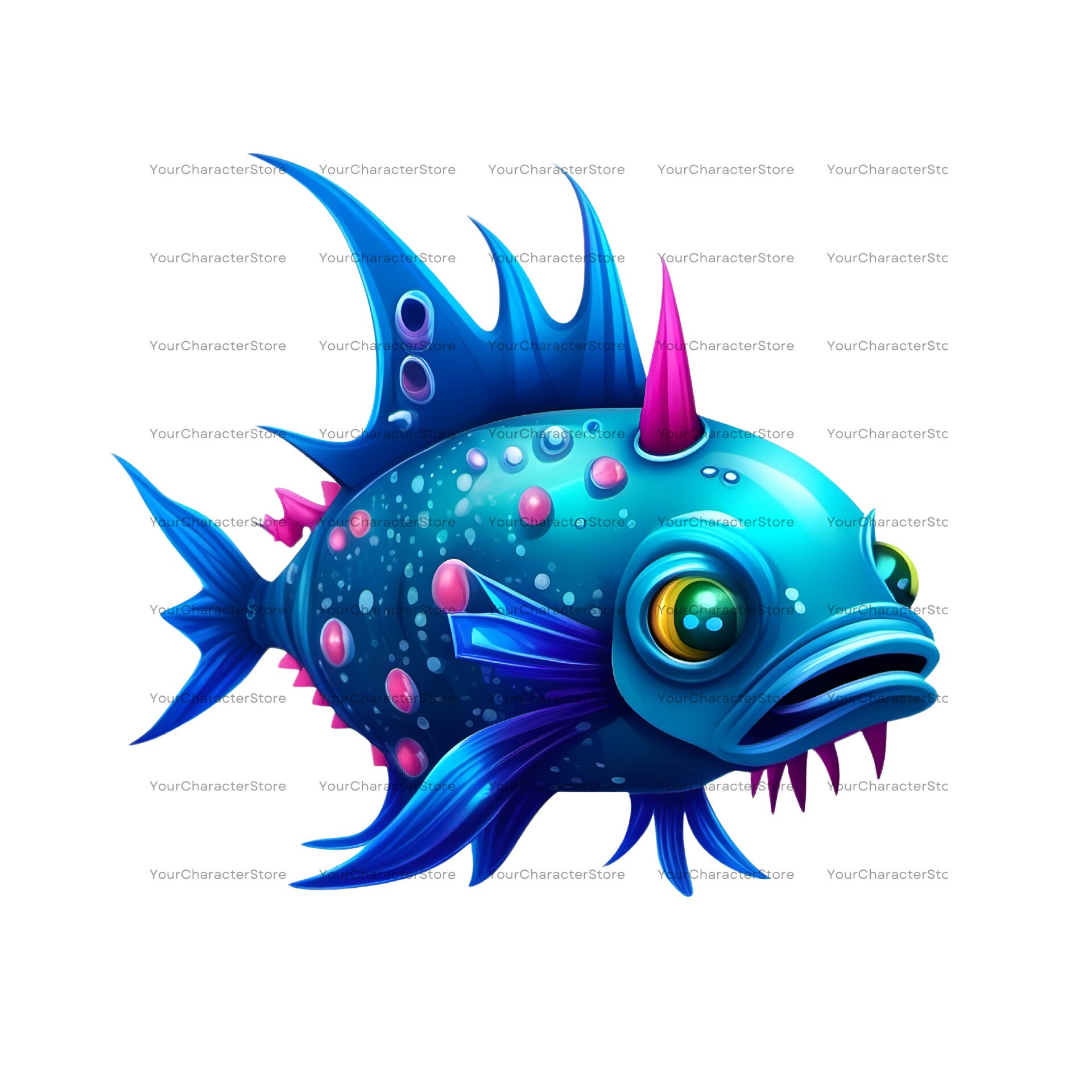 Mythical Deep Sea Creatures Cartoon Character PNG Jpg | Mythical PNG ...