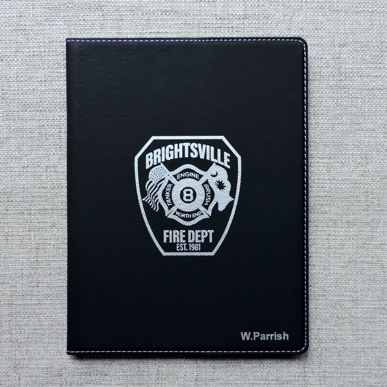 Firefighter EMS Folio Padfolio Portfolio Logo Gifts | Personalized ...