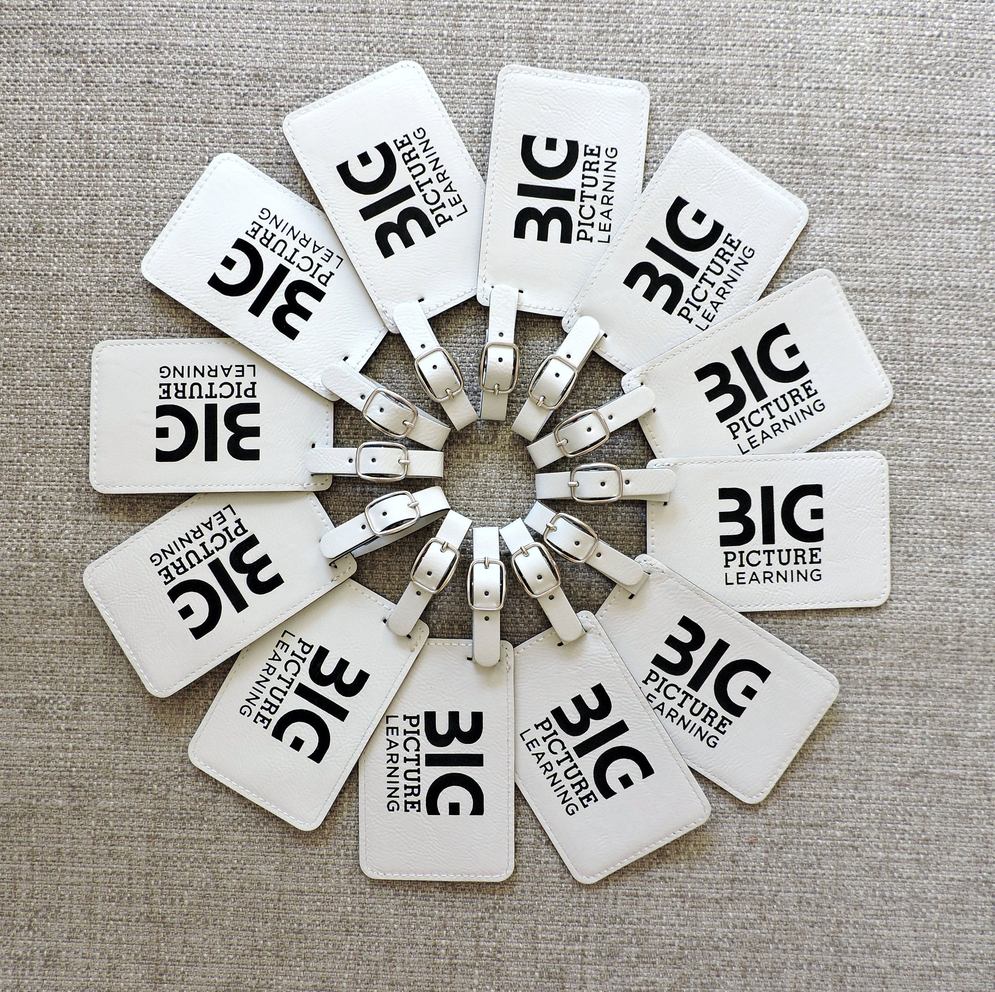 Custom Logo Luggage Tags, Red Bag Tags Engraves Black With Company Logo ...
