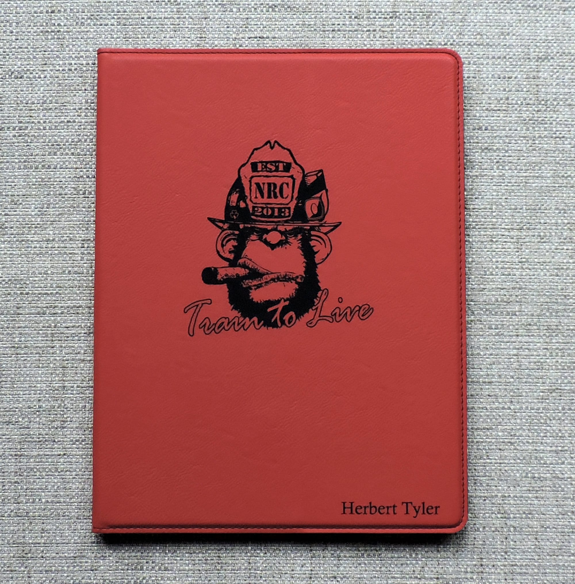 Firefighter EMS Folio Padfolio Portfolio Logo Gifts | Personalized ...