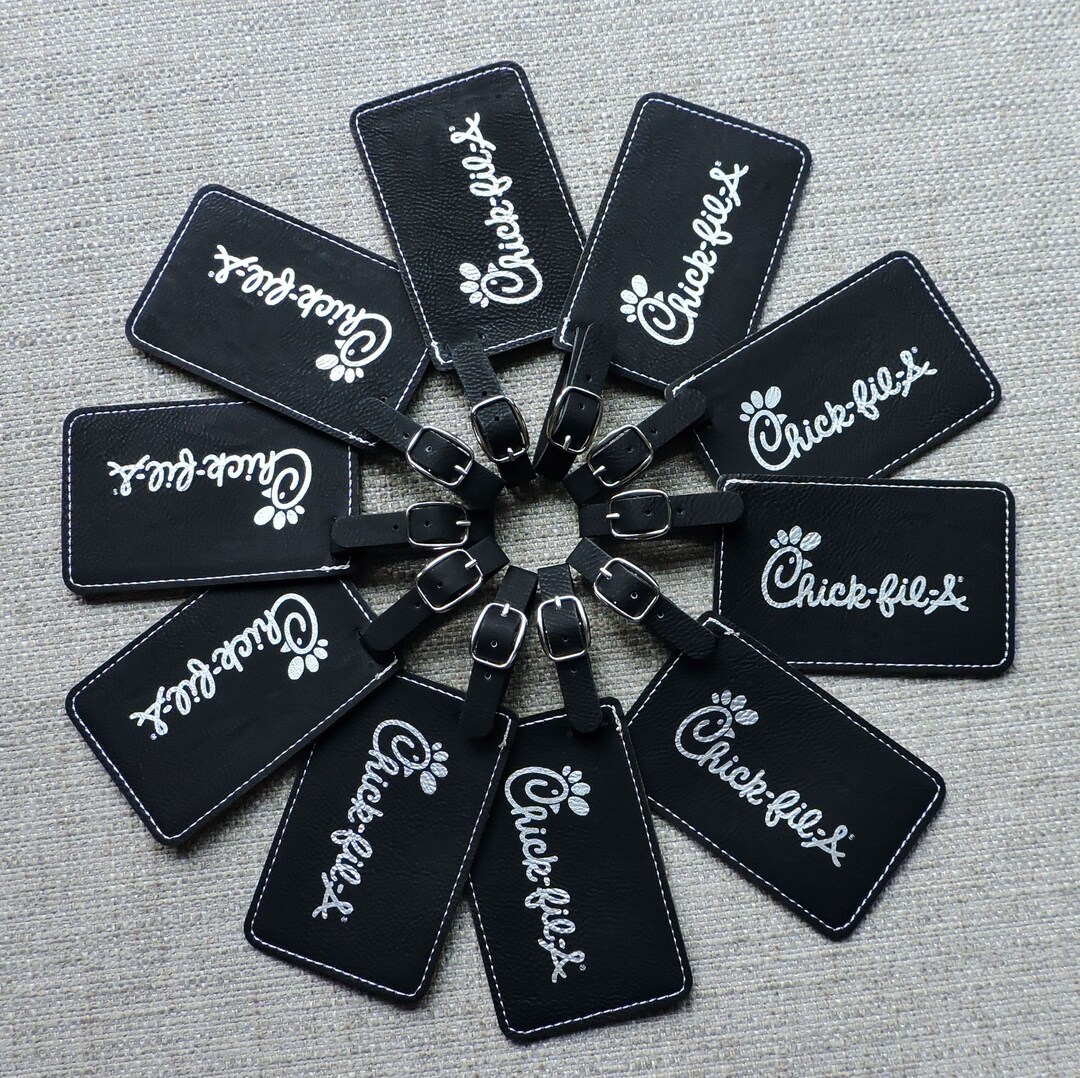 Custom Logo Luggage Tags, Red Bag Tags Engraves Black With Company Logo ...