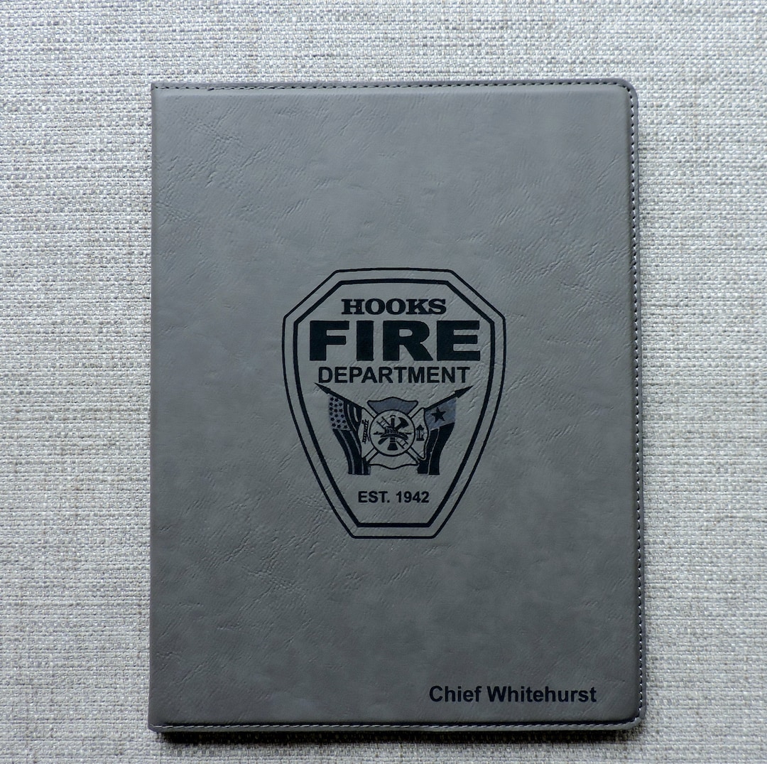Firefighter EMS Folio Padfolio Portfolio Logo Gifts | Personalized ...
