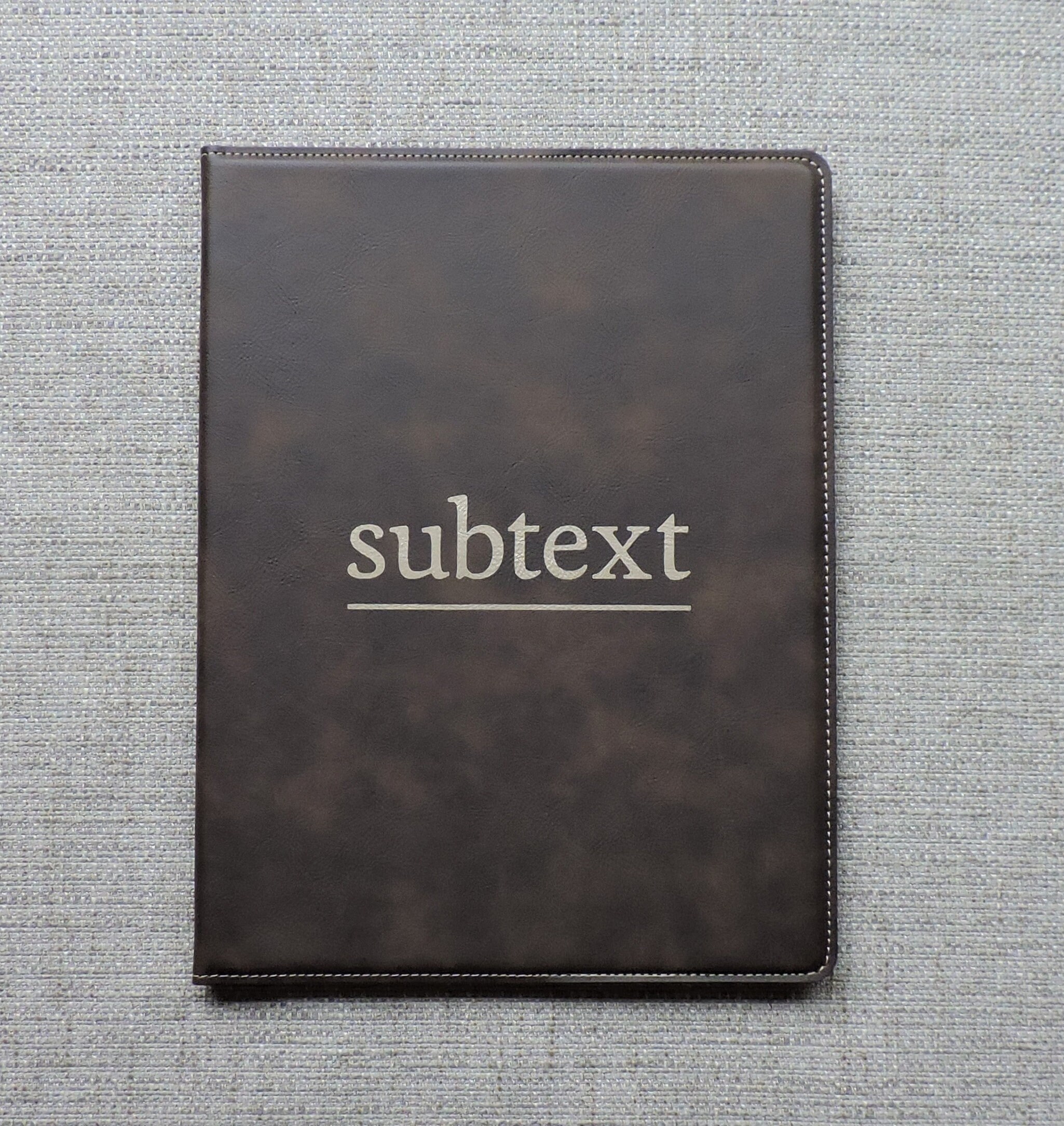 Rustic Custom Portfolio With Logo-padfolio Logo Personalized- Custom ...