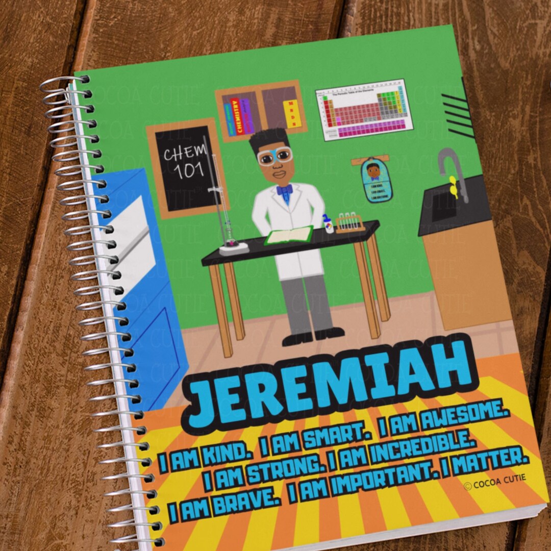 Cocoa Cutie, Black Boy Notebook, Chemist Notebook, Scientist Notebook ...