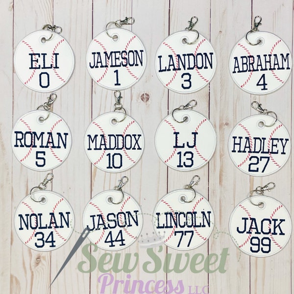 Baseball Bag Tag - Etsy