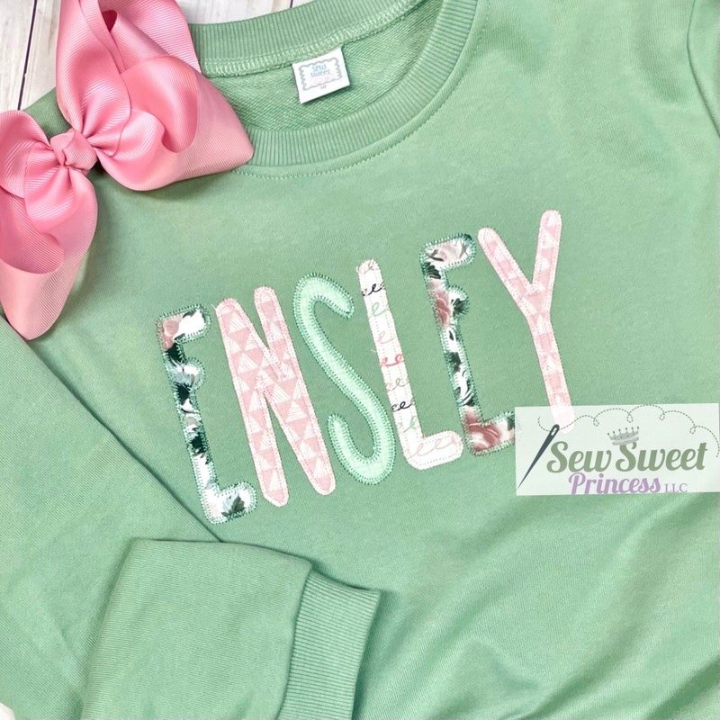 Applique Name - Etsy