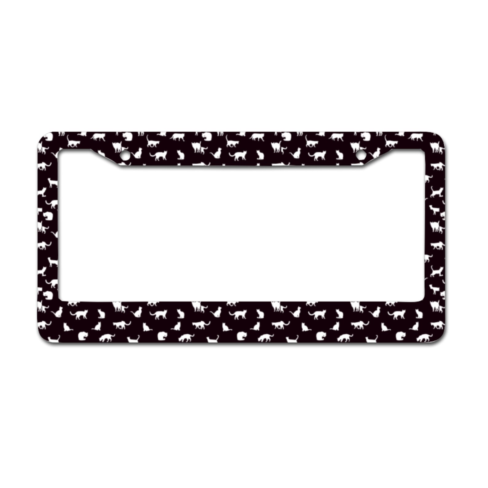 Cat License Plate Custom Plate Frame Adorable White Cat - Etsy