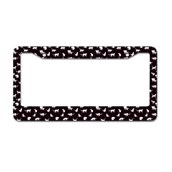 Cat License Plate Custom Plate Frame Adorable White Cat - Etsy