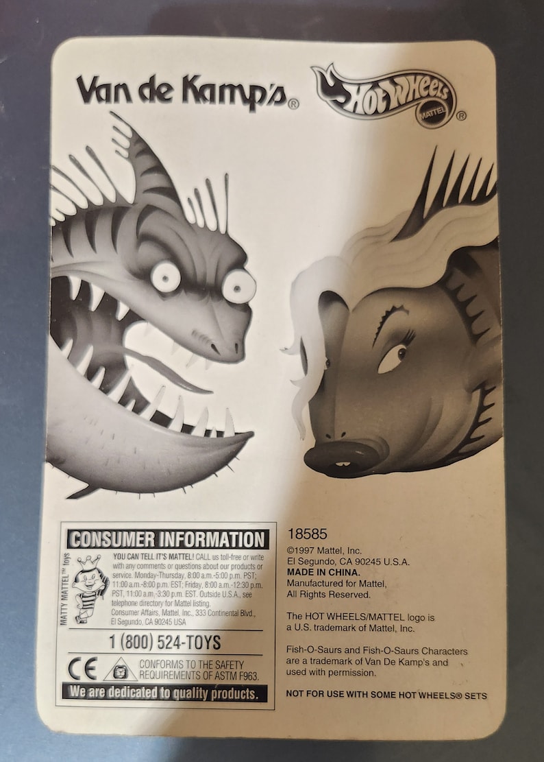 Hot Wheels Van De Kamps Fish-o-saurs Green VW Bus 1997 - Etsy