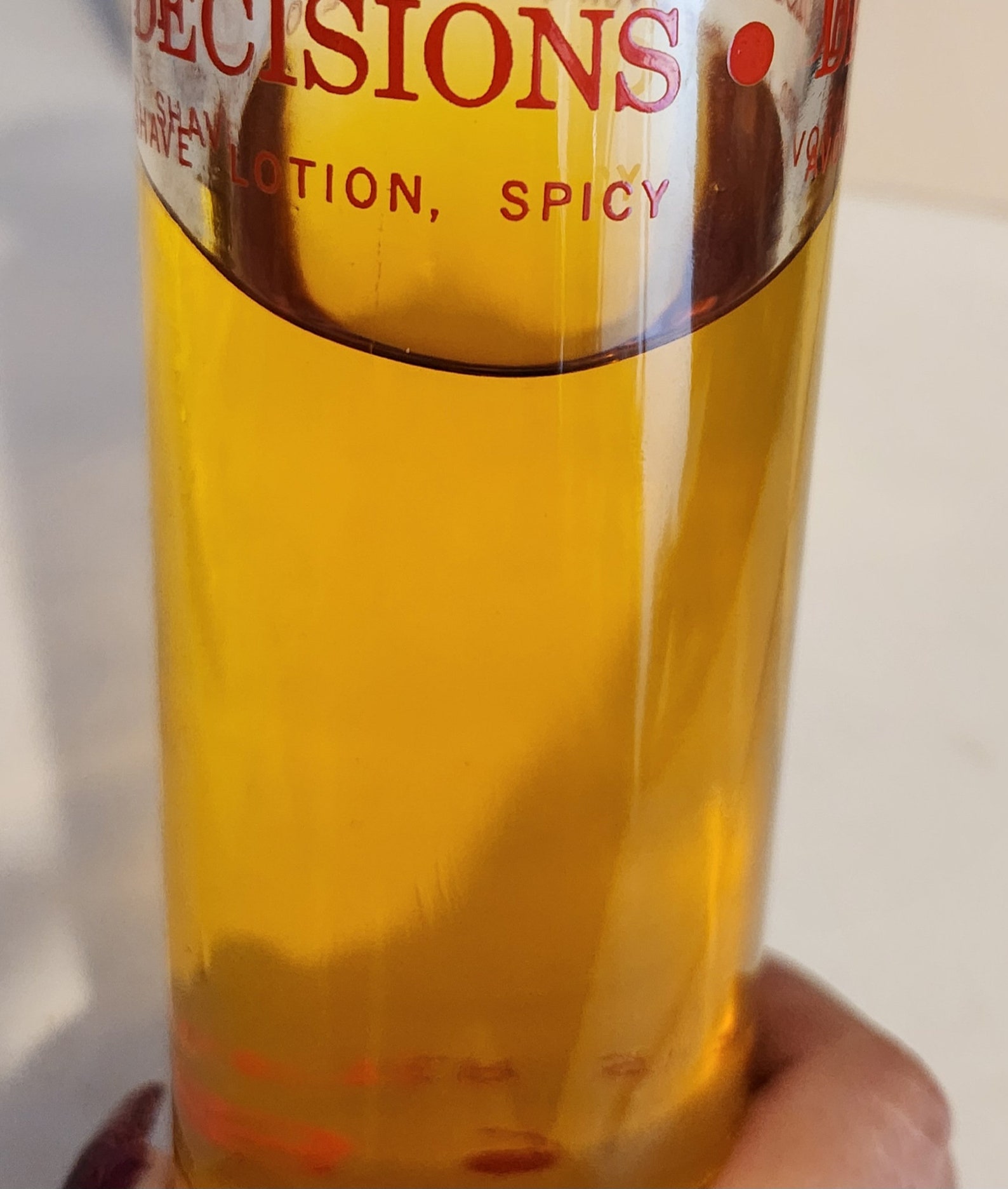 Vintage Avon Decisions Panic Button After Shave Bottle - Spicy Lotion ...