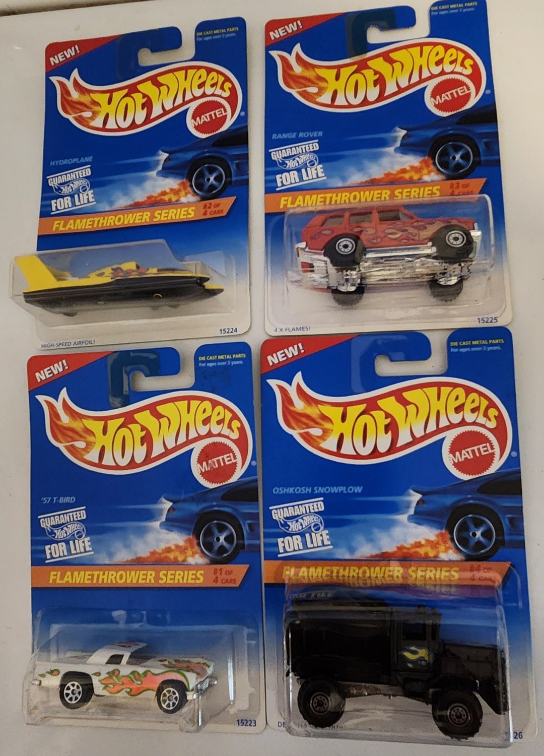 1996 Hot Wheels Flamethrower Series Complete Set of 4. NOS - Etsy