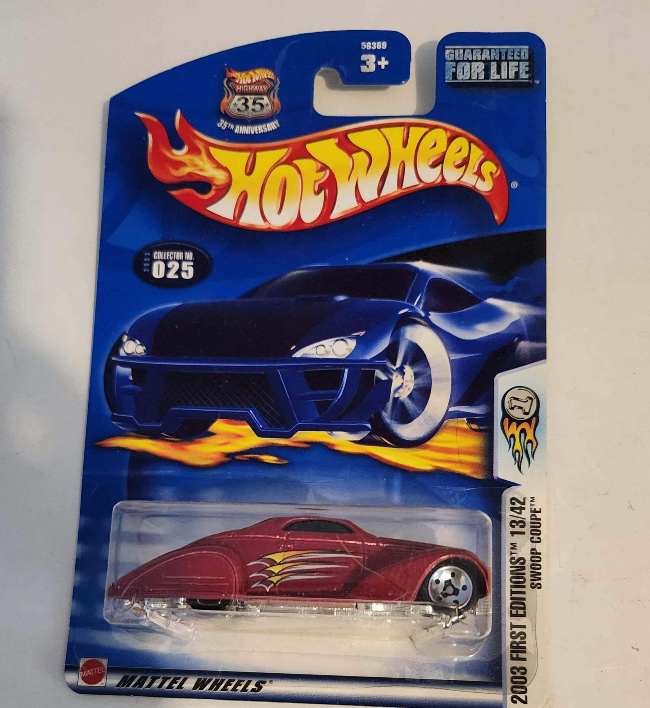 Hot Wheels Swoop Coupe Collectible Diecast Car Red Vintage 2003 Toy ...