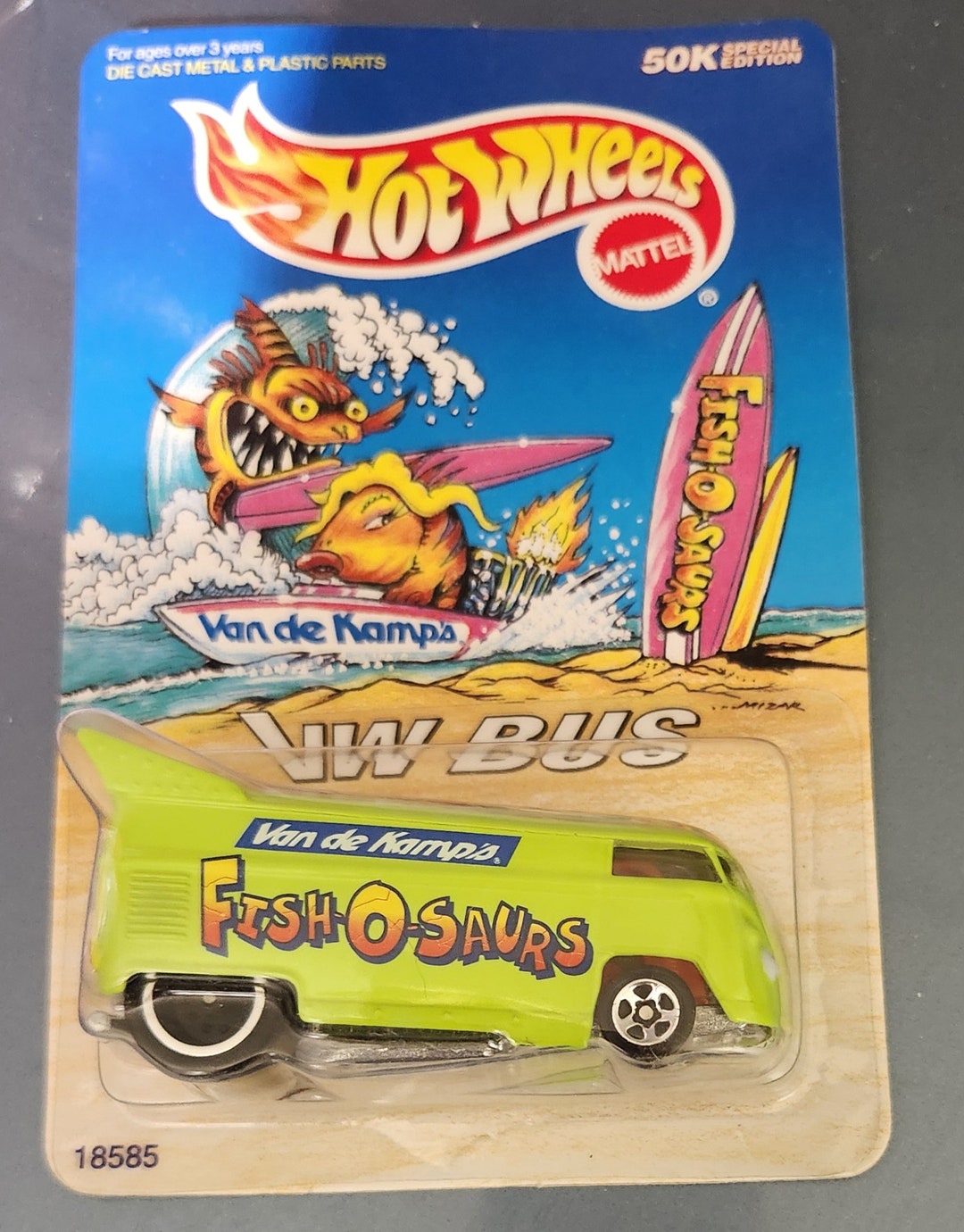 Hot Wheels Van De Kamps Fish-o-saurs Green VW Bus 1997 - Etsy