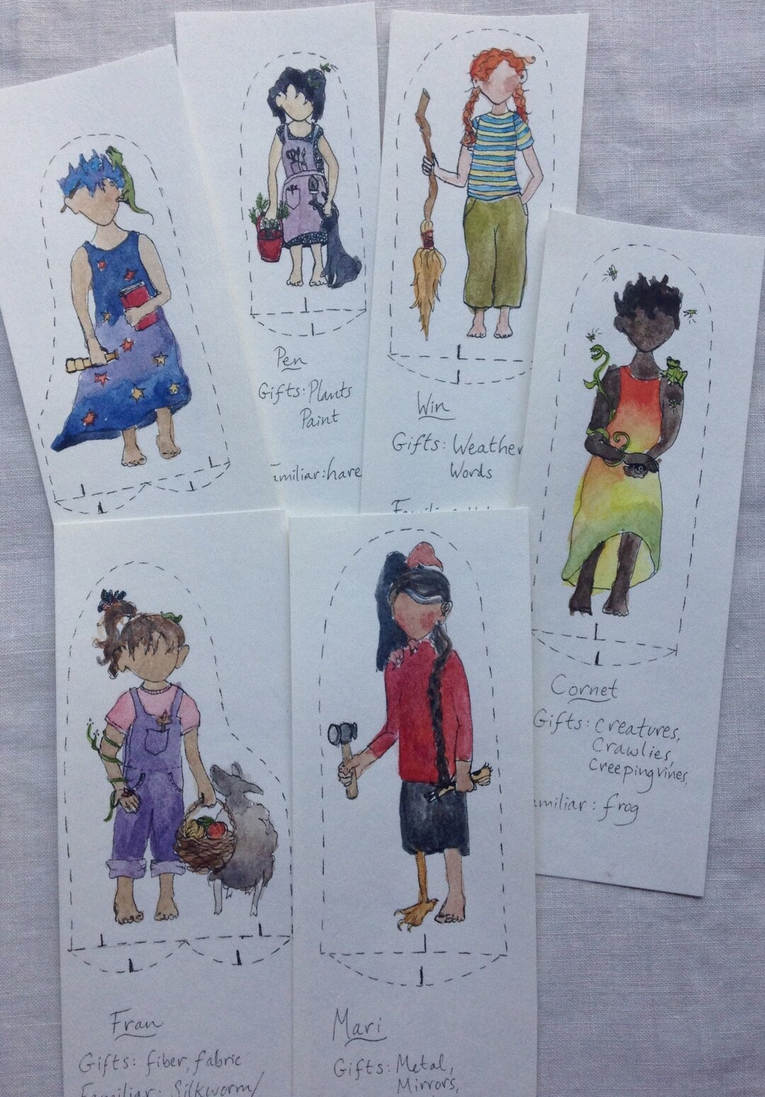Little Witches Paper Doll Collection: Color & Assemble - Etsy