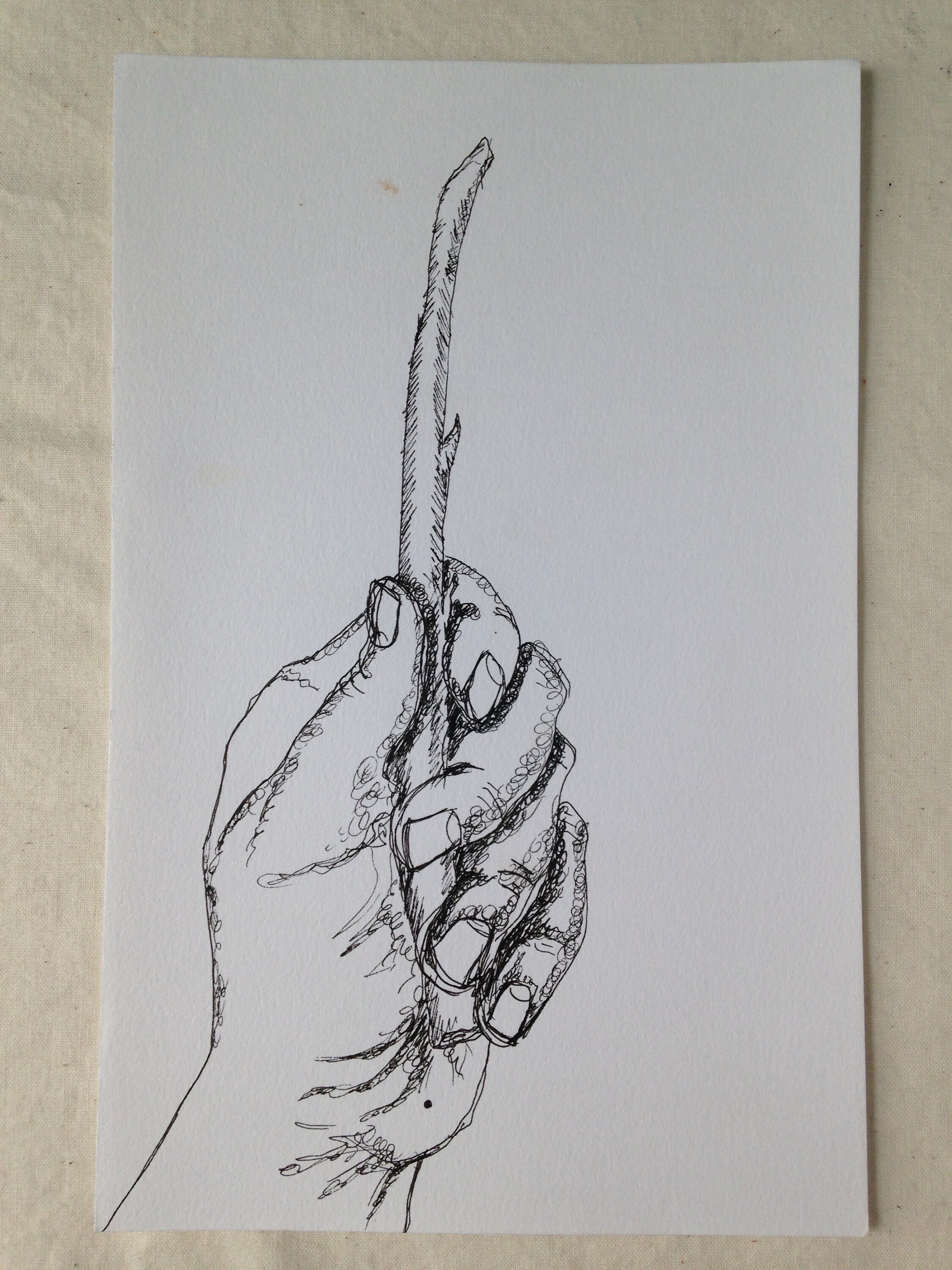 Original Pen and Ink Drawing, Wand - Etsy