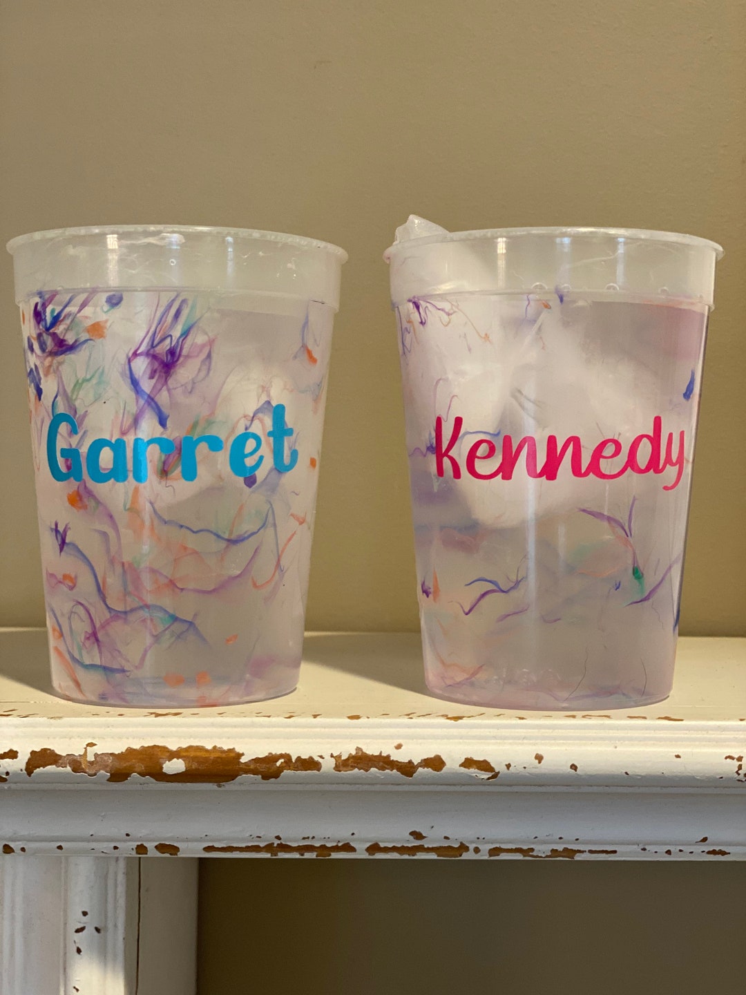 Confetti Color Change 12 Oz Cup - Personalized Confetti Color Change ...