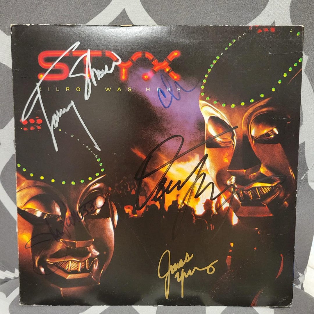 Styx Signed Lp Killroy Was Here, 5 Members, Original, Vintage, Great ...