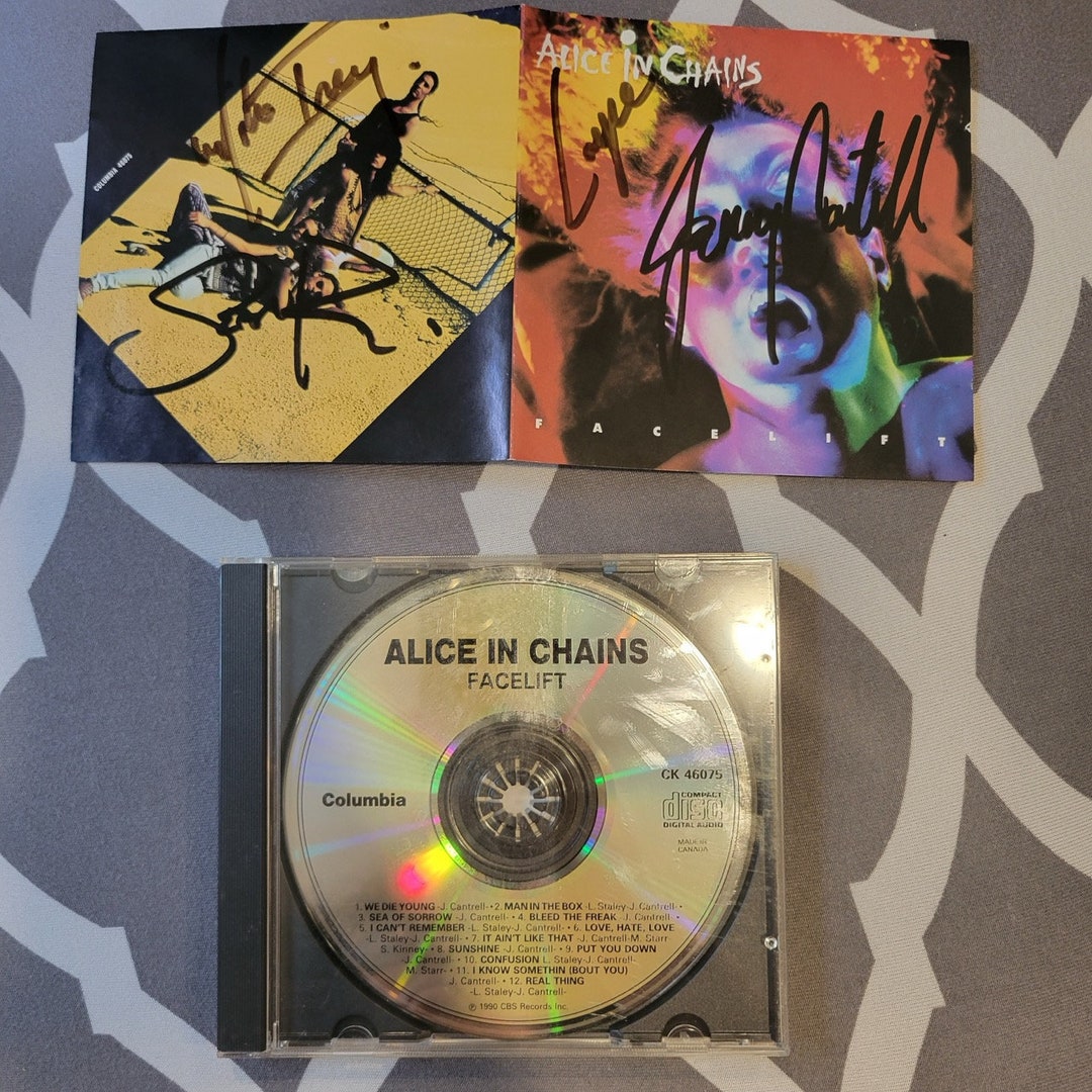 Alice in Chains Signed Cd, Facelift, 4 Members Original, Vintage, Great Gifts, 60s 80s 90s - Etsy