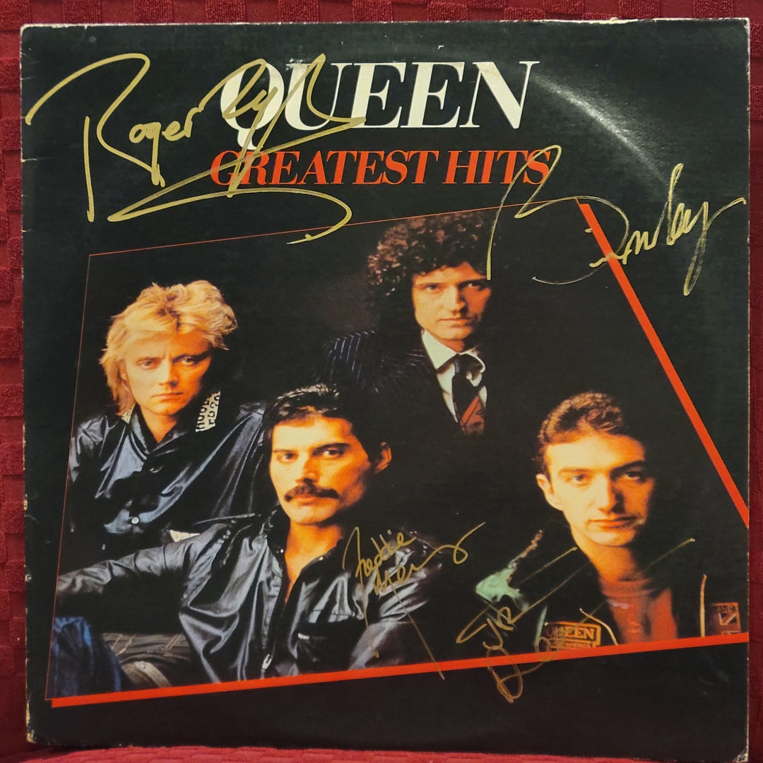 Queen Signed Lp Greatest Hit Freddie Mercury 1980, Original Album ...