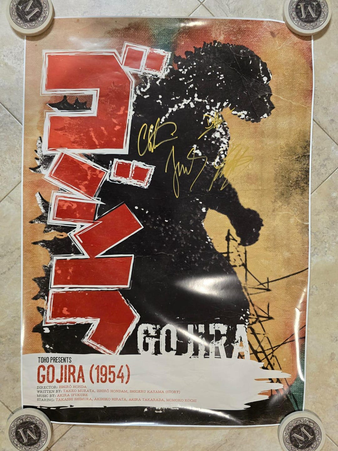 Gojira Band Signed Poster, 4 Members, Original, Vintage, Great Gifts ...