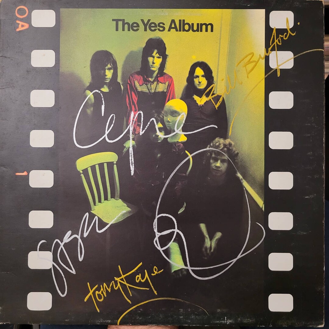 Yes Signed Lp the Yes Album , Original Album, Vintage Vinyl Record ...