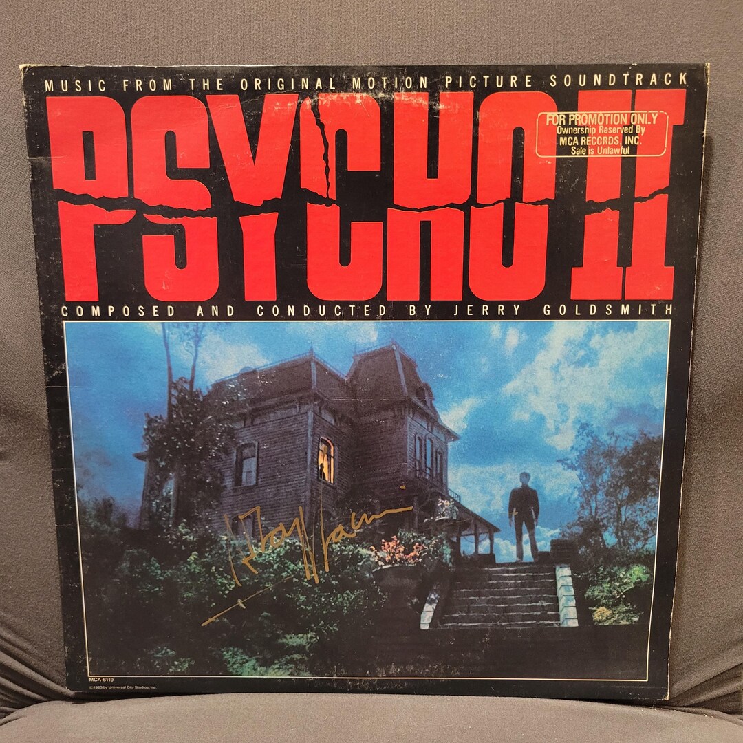 Psycho II Signed Lp Soundtrack Promo, Anthony Perkins, Original ...