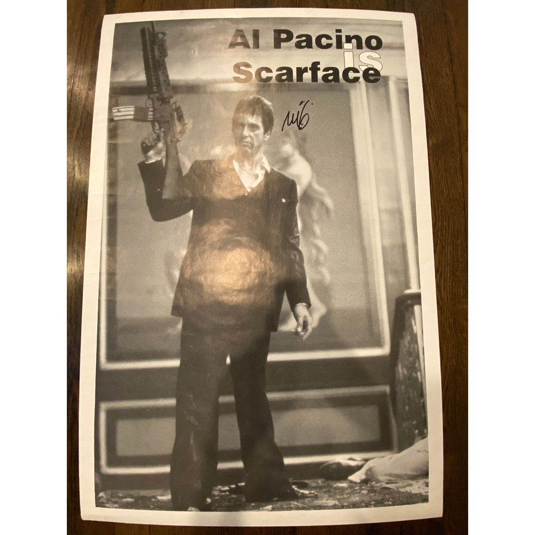 Scarface Signed One Sheet Poster - Al Pacino - Original, Vintage, Great ...