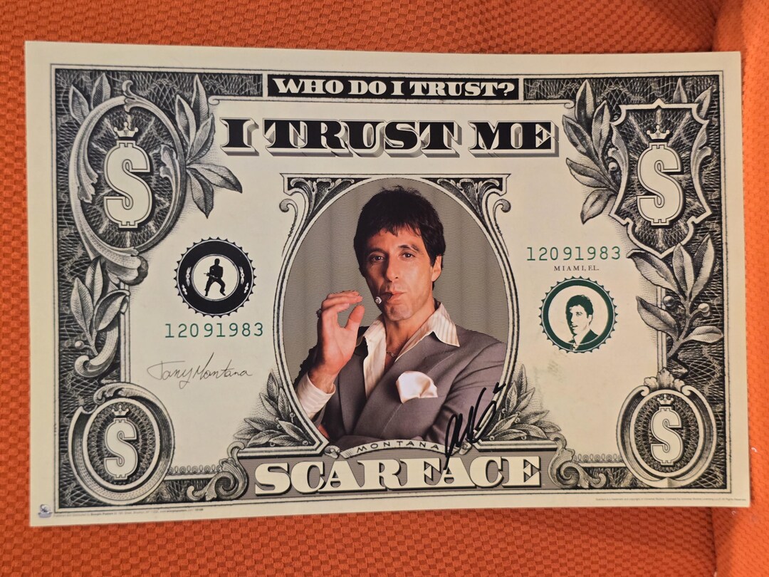 Scarface Signed 11x17 Poster Al Pacino 1983, Original, Vintage, Great ...