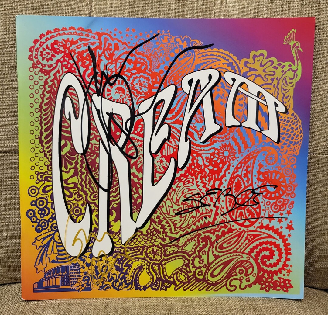 Cream Signed Lp Tourbook, Original Album, Vintage Vinyl Record, Great ...