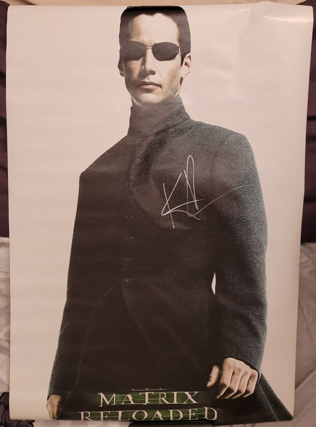Keanu Reeves Signed the Matrix Reloaded , Original Album, Vintage Vinyl ...