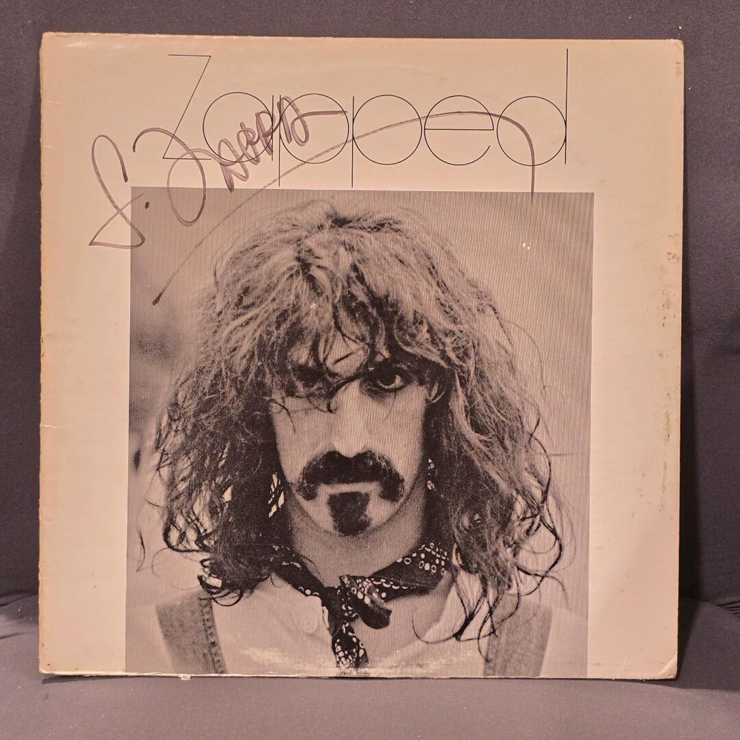 Frank Zappa Signed Lp Zapped, Original, Vintage, Great Gifts, 60s 80s ...