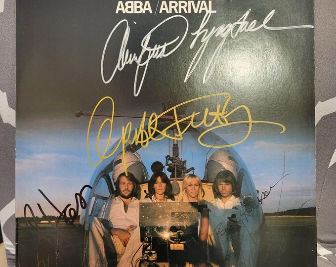 ABBA Signed Lp Arrival 1976 4 Members, Original, Vintage, Great Gifts ...