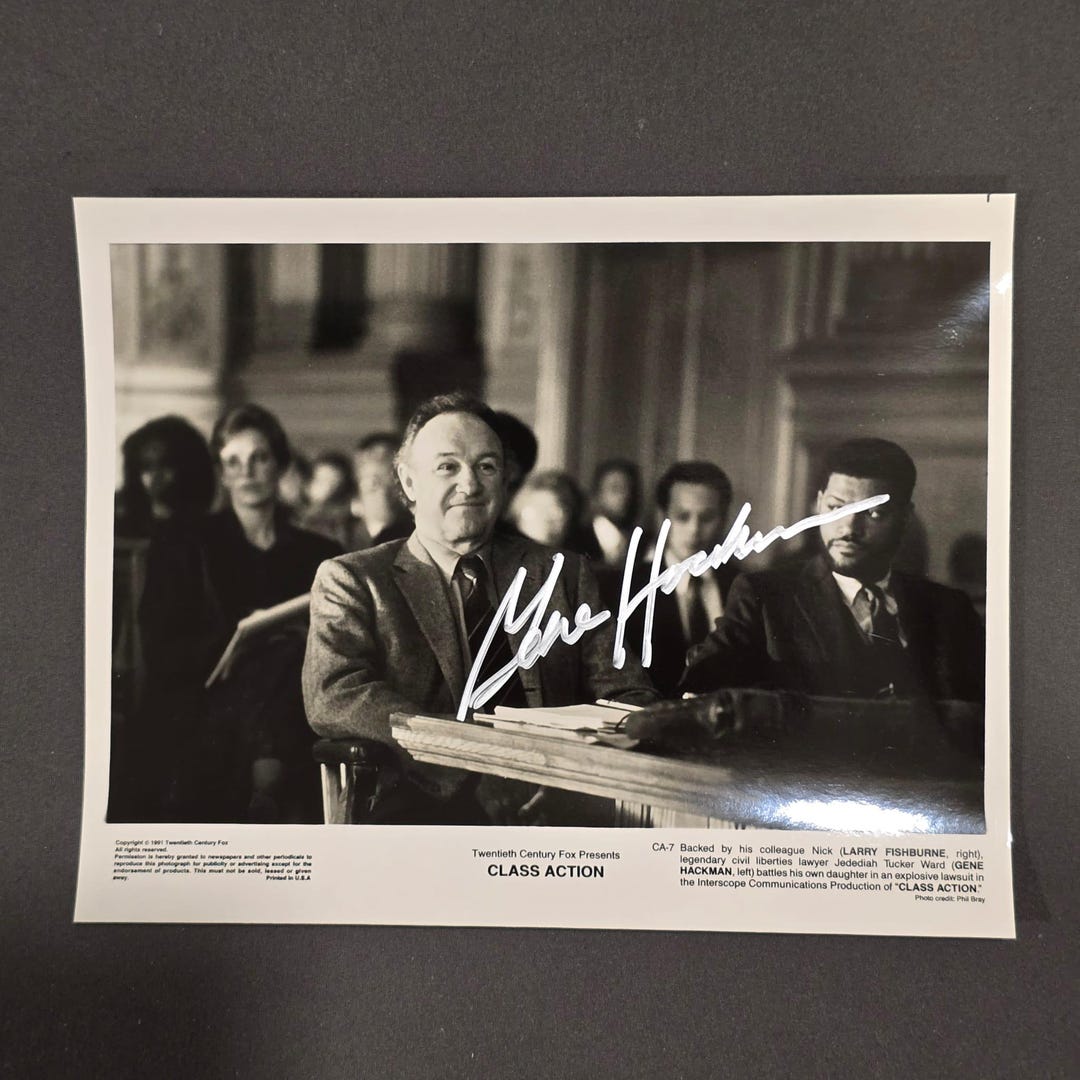 Gene Hackman Signed 8x10 Photo Class Action, Original, Vintage, Great ...