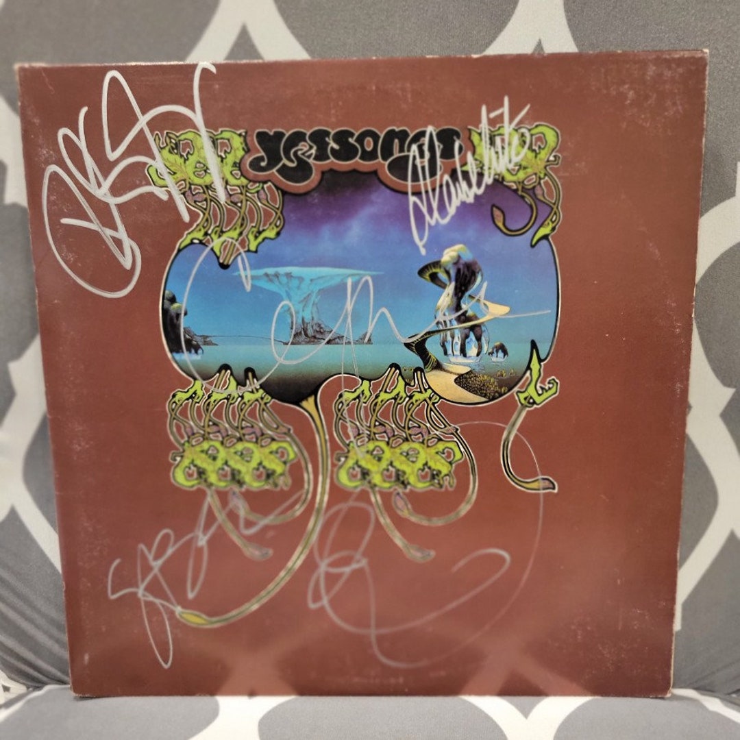 Yes Signed Lp Songs , Original Album, Vintage Vinyl Record, Great Gifts ...