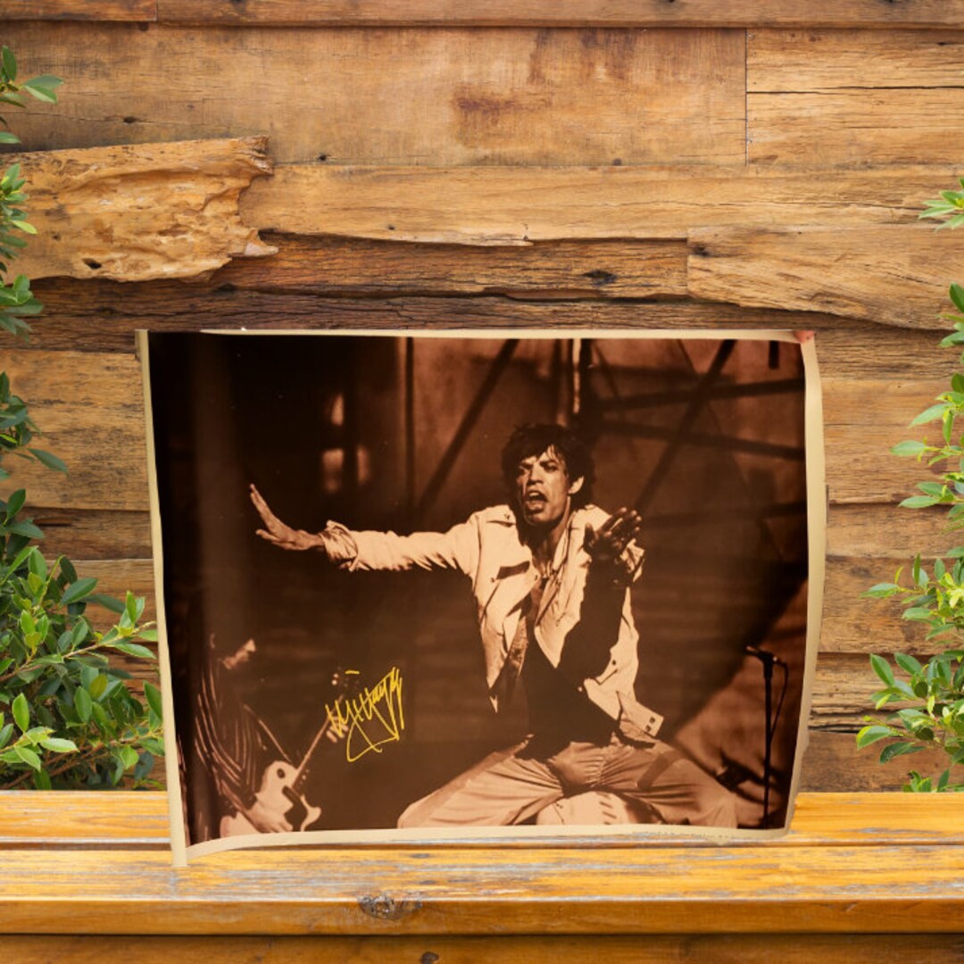 Mick Jagger Signed Poster - Live - Original, Vintage, Great Gifts, 70s ...