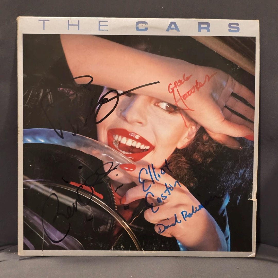 The Cars Signed Lp Self Titled 1978, 5 Members, Original, Vintage ...