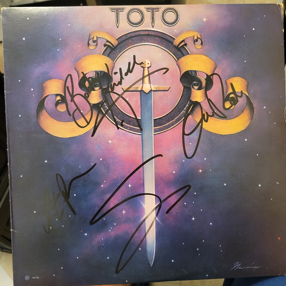 Toto Signed Lp Self-titled, Original Album, Vintage Vinyl Record, Great ...
