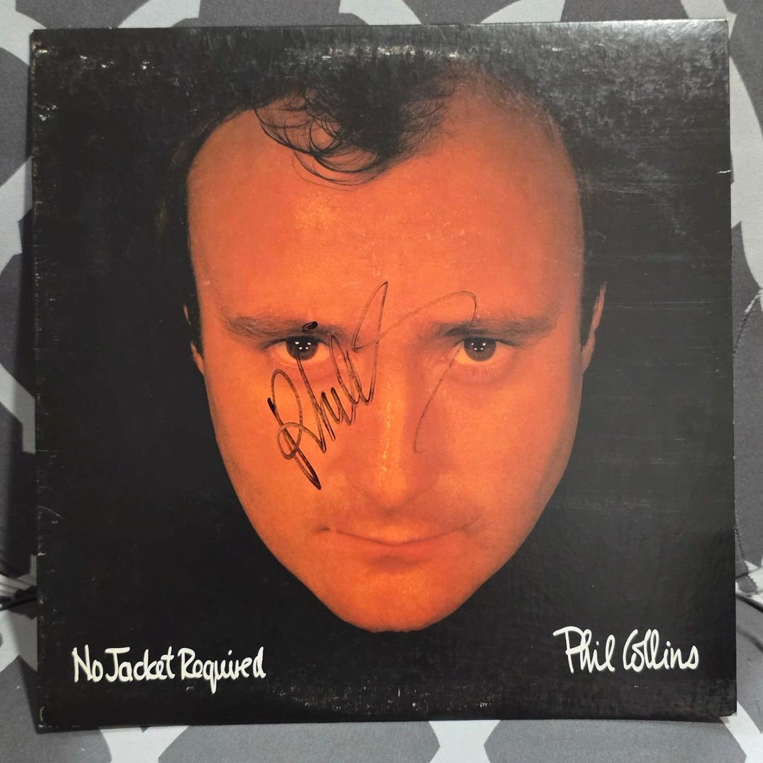 Genesis Signed Phil Collins Lp No Jacket Required, Original, Vintage ...