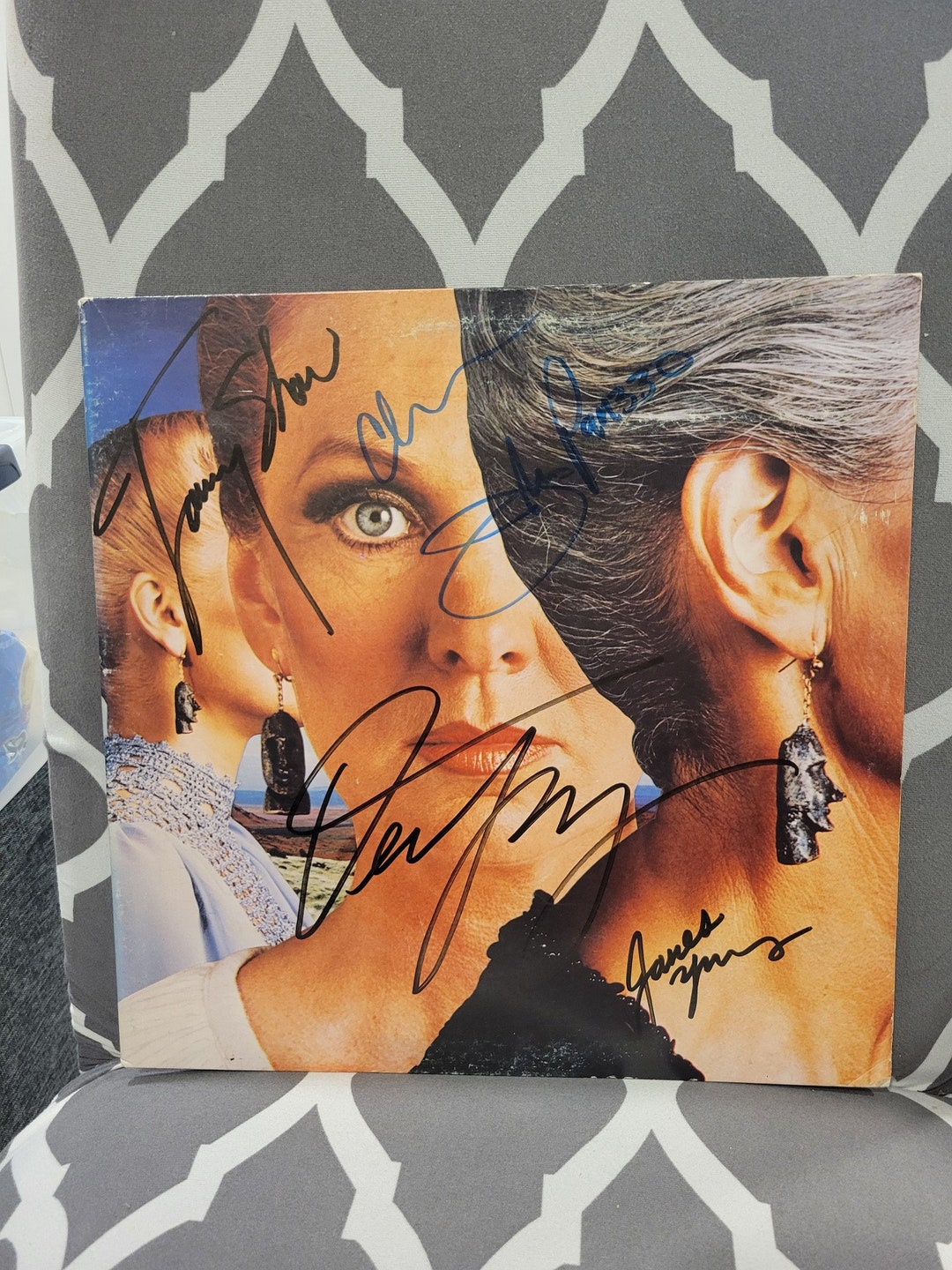 Styx Signed Lp Pieces of Eight, 5 Members, Original Album, Vintage ...