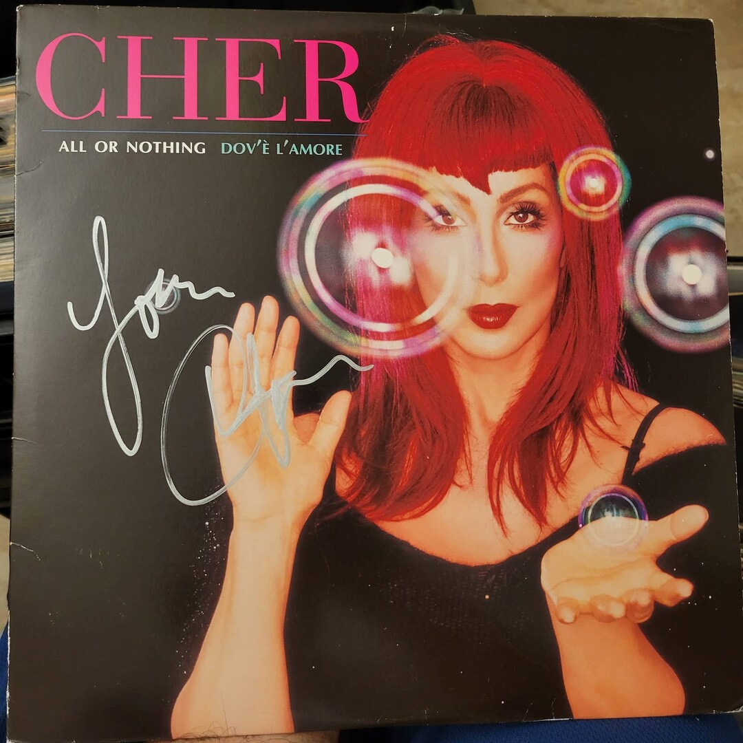 Cher Signed Lp All or Nothing Original Album Vintage Vinyl - Etsy